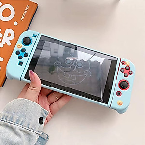 ENFILY for Cute Dragon Ball Case Compatible with Nintendo Switch, Dockable Case Cover, Ergonomic Soft TPU Grip Case for Joycon, Sparkle Skin Set