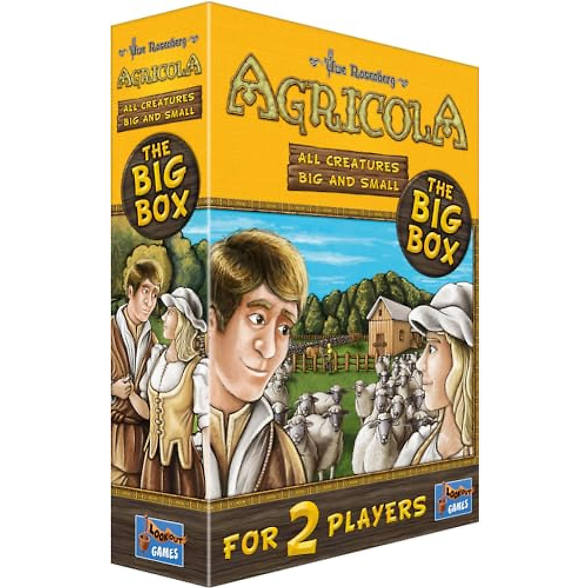 Agricola All Creatures Big and Small The Big Box | Farming Game | Strategy Game for Adults and Kids | Family Board Game | Ages 10+ | 2 Players | Average Playtime 30 Minutes | Made by Lookout Games