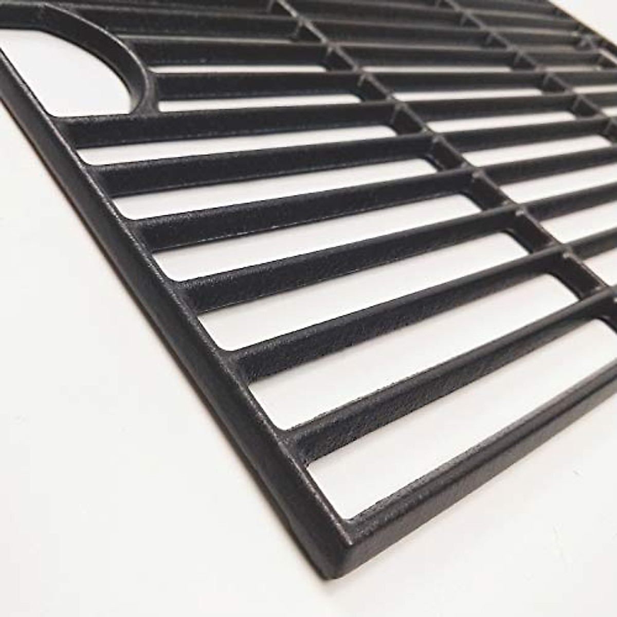 BBQSTAR BBQ Grill Grate 17-inch Matte Cast-Iron Cooking Grate Replacement with Grill Grate Lifter for Nexgrill 4 Burner 720-0830H, 720-0670A, 720-0783E, Uniflame GBC981, Kenmore 2-Pack