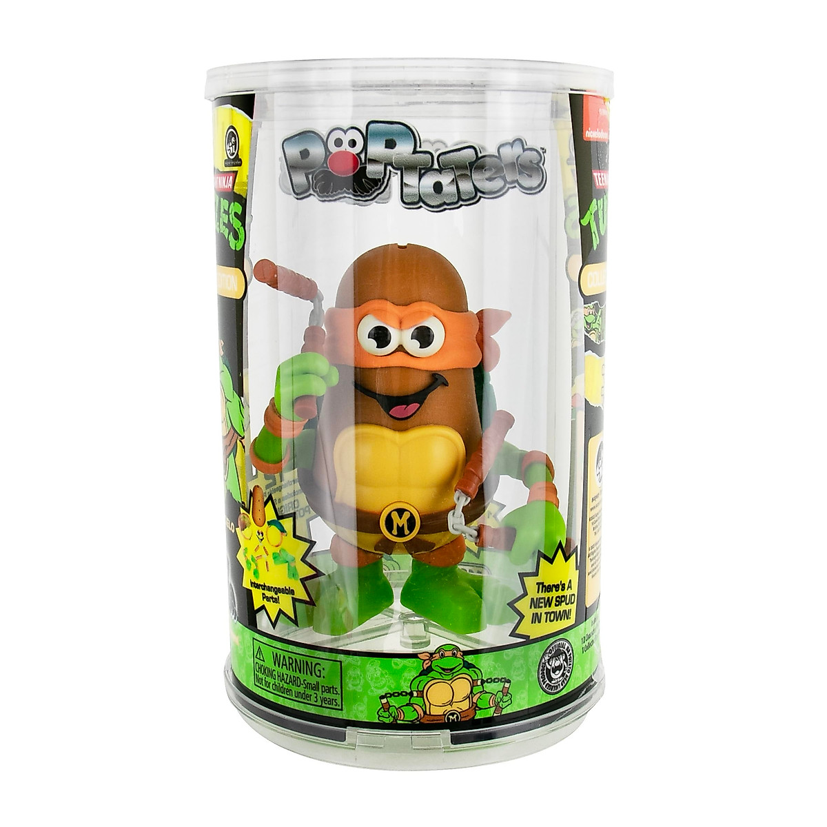 Poptaters Teenage Mutant Ninja Turtles Includes 1 Character, Michelangelo or Raphael, 12 Removable, Interchangeable Facial and Body Parts Including one Surprise Potato Head Original Piece! Ages 8+