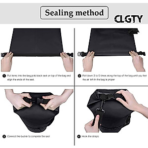 CLGTY Waterproof Dry Bag Backpack 23L 35L 60L, Portable Dry Storage Bag For Water Sports - Fishing, Boating, Kayaking,Camping, Surfing, Rafting Gifts For Men And Women-green-60L