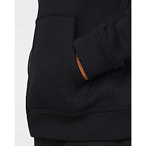 Nike Boy's NSW Pull Over Hoodie Club, Black/White, Small