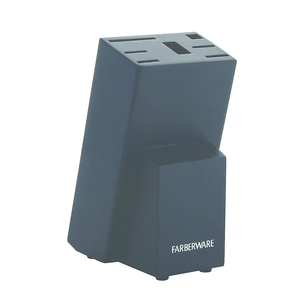 Farberware Fine Edge High-Carbon Stainless Steel Knife Block Set, 12-Piece, Black