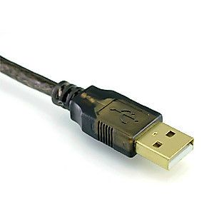 TECHTOO USB Extension Cable, 32 Feet (10 Meter) USB 2.0 Active Cable Repeater Cable Type A Male to A Female with Built-in Signal Booster Chips