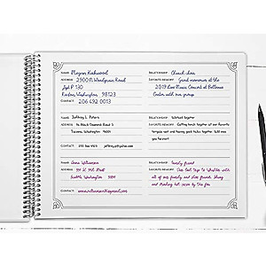 PurpleTrail Funeral Guest Book, Remembrance Book, Keepsake (Celebration of Life)