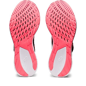 ASICS Women's Magic Speed Running Shoes, 8, Black/Blazing Coral