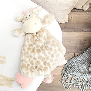 DEMDACO Sadie Giraffe Pale Pink Children's Plush Rattle Blankie