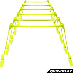 QUICKPLAY PRO Adjustable Height: 6", 9" + 12" The Original All-in-One Speed Hurdles (Set of 6) Speed Training Hurdles, Agility Hurdles and Plyometric Hurdles Patented