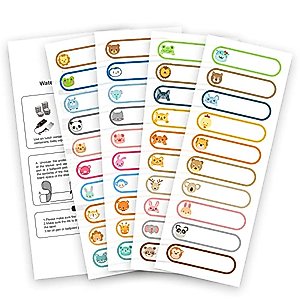 Name Labels for Kids ，Bottle Labels，Write-on Personalized Label for Kids，Adhesive Labels Sticker for Organization，Pack of 80 Handwritten Waterproof Name Sticker