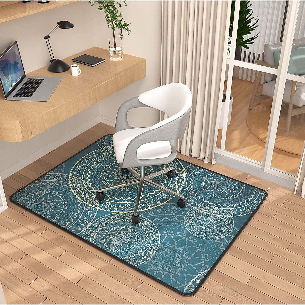Placoot Heavy Duty Office Chair Mat for Carpet & Hardwood Floors, 48" x 36" Weight 3.5 lbs Highly Premium Quality Floor Mat, Desk Chair Mat for Carpeted Floors and Hardwood Floor for Home Office