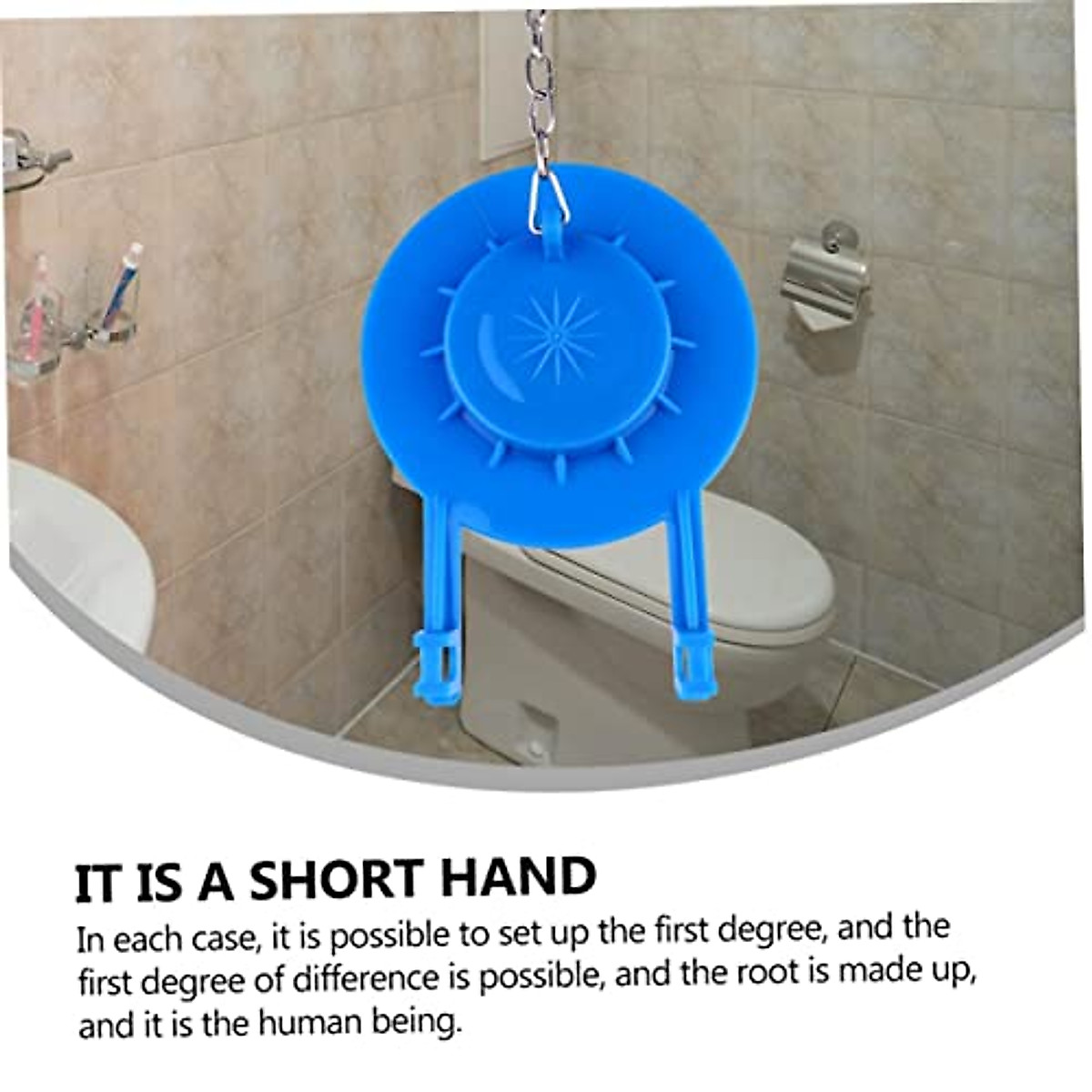 DOITOOL 2pcs Toilet Seat Plastic Chains Toilet Tank Flapper Lift Chain Braclet Toilet Plastic Flapper Plastic Flush Flapper Toilet Pvc Tank Flapper Toilet Flapper Blue Rubber Accessories