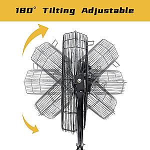 HiCFM PEDESTAL FAN SERIES (30" Misting Oscillating Pedestal Fan)