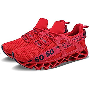 WONESION Mens Sport Fitness Workout Shoes Comfortable Slip on Casual Sneakers for Men Boys