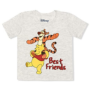 Disney Winnie The Pooh Baby Boys 3 Piece T-Shirt, Zip Up Hoodie and Pants for Infant and Toddler