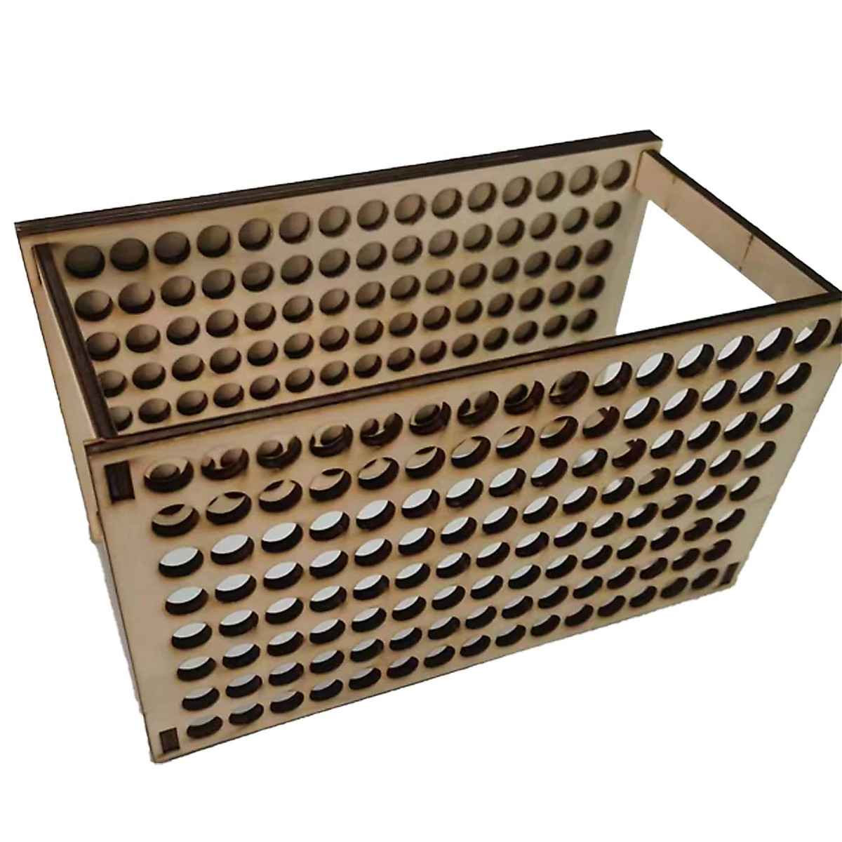 Makeup & Artist Paint Brush Holder 67 Hole, Desk Stand, Holding Rack for Pens,Pencils, Eyeliner, Organize Pens, Crayons, Classroom Cosmetic Brushes Crate Storage Organizer