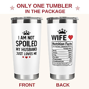 Gifts for Wife - Wife Gifts, Gifts for Her - Wedding Anniversary for Wife, Wife Birthday Gift Ideas, Mothers Day Gifts for Wife, Valentines Gifts for Her - I Love You Gifts for Her - 20 Oz Tumbler