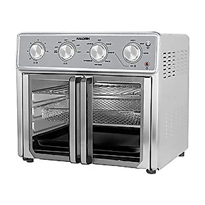 Kalorik MAXX AFO 47267 Air Fryer Oven 26 Quart 9-in-1 Countertop Toaster Oven and Oil-less Air Fryer Combo - Fry, Bake, Roast, Rotisserie, & More - 7 Easy-to-Clean Accessories | 1700W | Stainless Steel