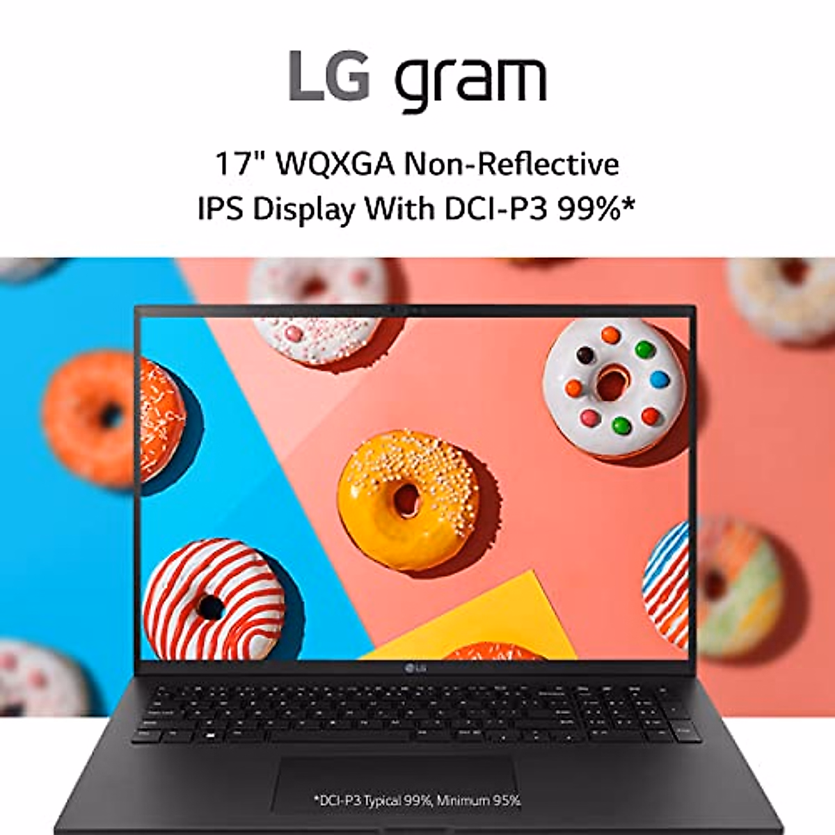LG gram (2022) 17Z90Q Ultra Lightweight Laptop, 17" (2560 x 1600) IPS Display, Intel Evo 12th Gen i7 1260P Processor, 16GB LPDDR5, 1TB NVMe SSD, FHD Webcam, WiFi 6E, Thunderbolt 4, Windows 11, Black