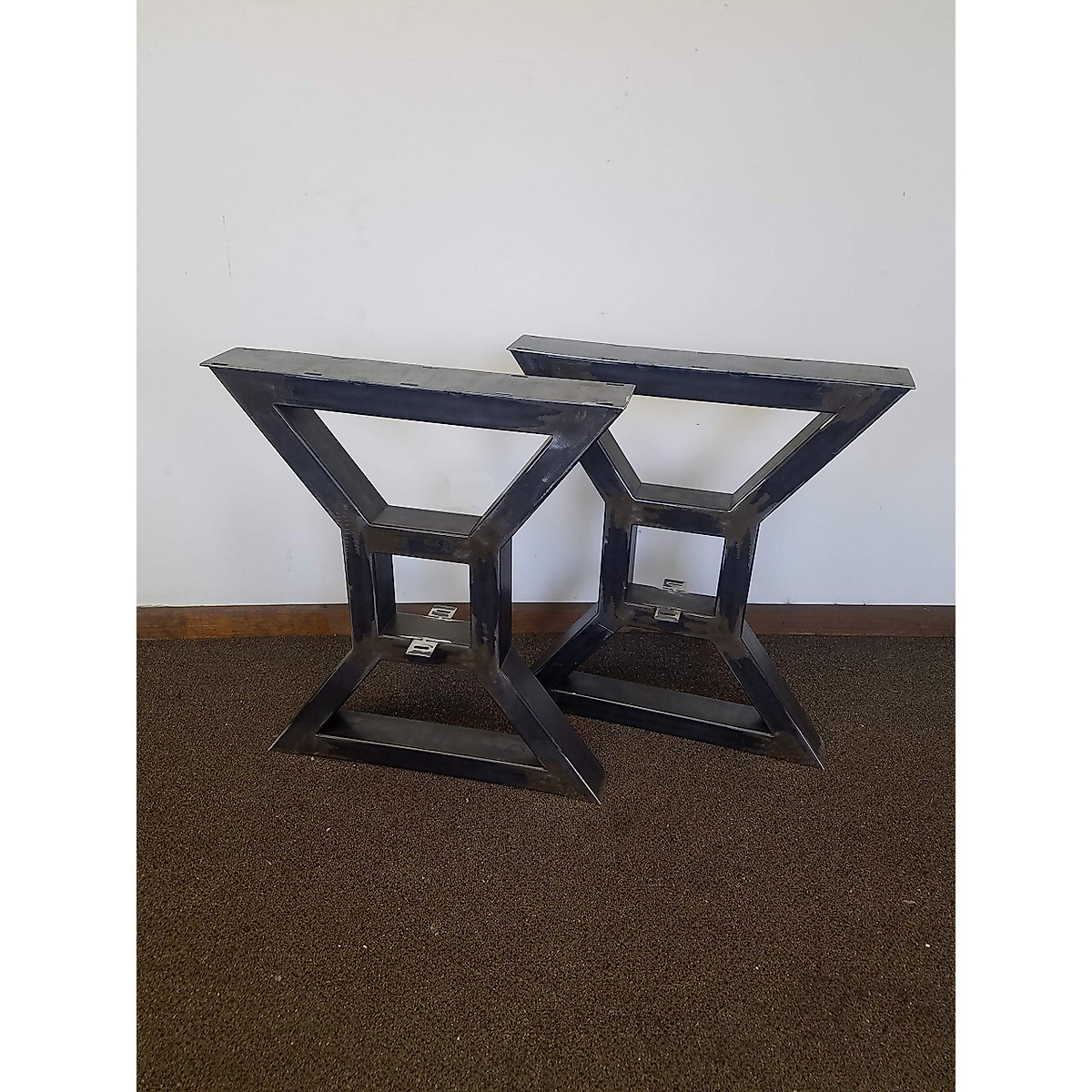 Metal Table Legs, X-Beam Style - Any Size and Color