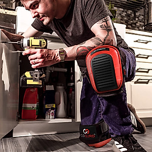 COGURD Knee Pads Construction knee pads for Work knee pads for men Gardening Flooring Cleaning Tiling Professional Knee Pad with Soft Gel Cushion Nos-slip Durable Waterproof Material Fits Men & Women