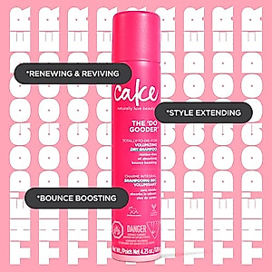 Cake Beauty Volumizing Dry Shampoo, The Do Gooder - Absorbs Oil, Adds Volume, Refreshes Hair - Residue Free - With Cornstarch - For All Hair Types - 120 g