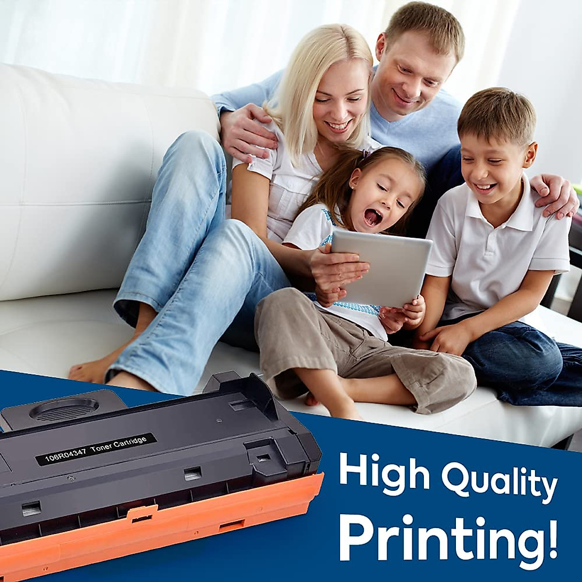 ALLWORK Compatible Xerox B205/ B210/ B215 Toner Cartridge Replacement for 106R04347 106R04346 High Yield 3,000 Pages use for Xerox B205NI B210DNI B215DNI Printer (Black, 1-Pack)