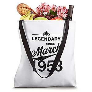 70th Birthday 70 Year Old Born in March 1953 Vintage Tote Bag