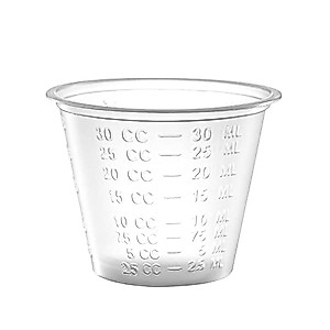 (300 Count 1oz) Disposable Medicine Cups with Embossed Measurements Marking, for liquid and dry medication, By Care Plus