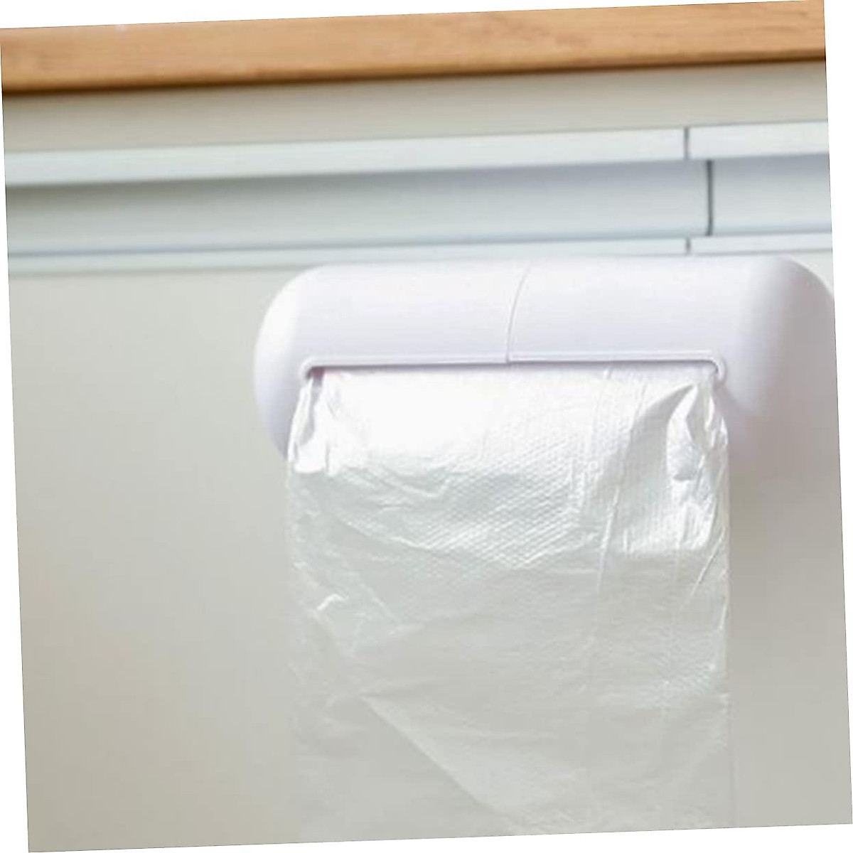 Healeved 4 pcs car garbage bin hanging trash bag holder grocery bag saver grocery bag holder garbage bag carrier mini trash cans car stand Trash Bag Dispenser Wall-mounted garbage bag bin