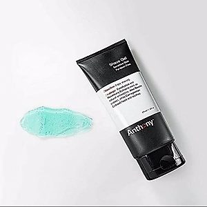 Anthony Shave Gel for Sensitive Skin – Non-Foaming, Soothing Shaving Cream for Men and Women. With Aloe Vera Beads, Eucalyptus, Rosemary and Carrageenan Extract - 6 Fl Oz