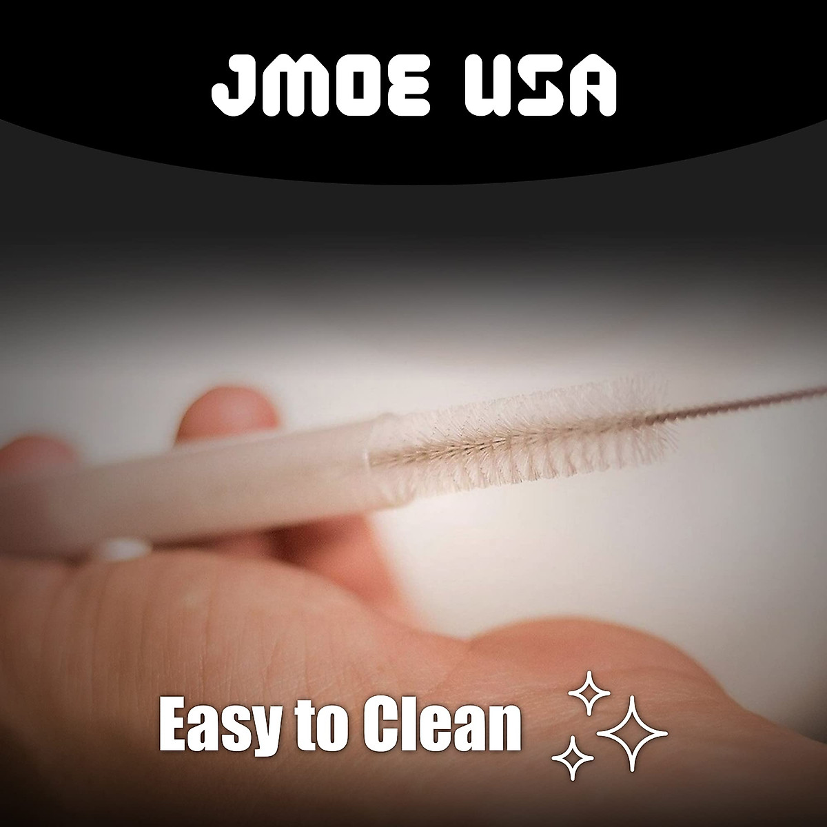 Jmoe USA Straw Adapter Kit for RTIC Jugs | 5-Pack of Reusable BPA Free Straws | Includes Cleaning Brush | Food-Grade Plastic | Compatible With Jug Lid | Easy to Clean (Half Gallon)