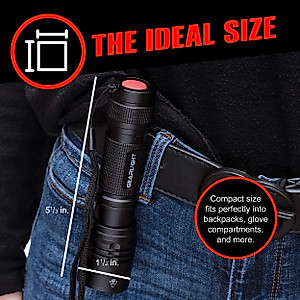 GearLight LED Tactical Flashlights High Lumens - Mini Flashlights for EDC Carry - Compact Powerful Emergency Flashlights Made from Military-Grade Aluminum - Drop Resistant and Water Resistant