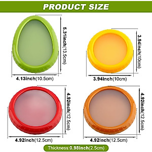 T-Raputa Avocado Saver and Tomato Holder - Set of 4 Reusable Storage Containers for Fridge - Ideal for Garlic, Onions, Lemons, and Potatoes