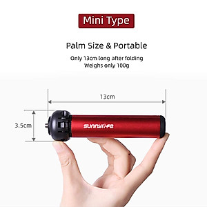 Darkhorse Multifunctional Lightweight Aluminun Alloy Desktop Tripod for osmo Pocket 2 Action Camera (Mini, Titanium)