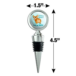 Guess What Corgi Butt Funny Joke Wine Bottle Stopper