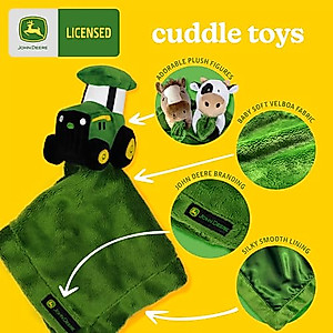John Deere John Dere Baby Cuddle Blanket Farm Animal, Green, One Size