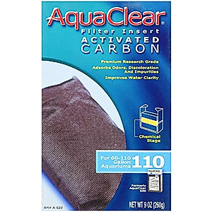 Hagen 6-Pack AquaClear 9-Ounce Activated Carbon Water Filter Insert for Aquarium