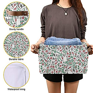 GuoChe Mahjong Storage Baskets Collapsible Storage Bin Toy Basket for Home Organizing Closet Shelves Pets 1 Pack