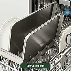 Goodful Nonstick Cookie Baking Sheet Set, Heavy Duty Carbon Steel with Quick Release Coating, Made without PFOA, Dishwasher Safe, 2-Pack Bakeware Set, 17-Inch x 12-Inch and 15-Inch x 10-Inch, Gray