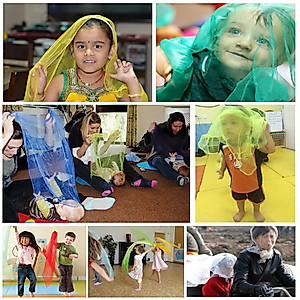 AIVIAI Dance Scarves Music Scarves for Children Movement and Juggling 12pcs