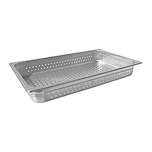 Chef's Supreme - 2.5" Full Size Stainless Perforated Steam Table Pan, Each