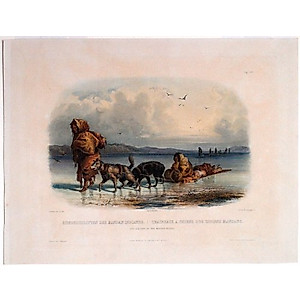 Dog-Sledges of the Mandan Indians.