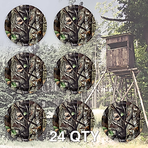 Hunting Camo Party Plates (24 pack)! 24 Lg., 9 in. Dinner Plates. Authentic Next Camo pattern. Great for Hunter Themed Party, Camouflage Motif, Birthdays, Graduations & Family Picnics. by Havercamp