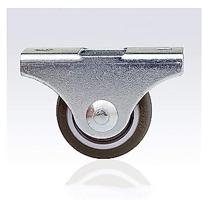 Castor Wheels Moving Caster Wheels Caster Rubber Wheel, for Transport Furniture Fixed Castor Wheels 25mm,Rubber Fixing Castors 50mm,Set of 4 (Size : 2inch)