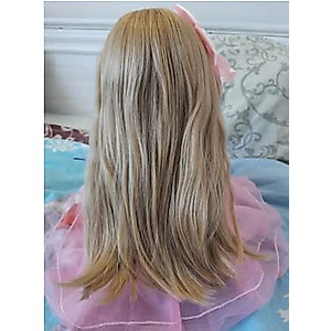 ROSHUAN Reborn Baby Dolls Girl 22 inch Lifelike Realistic Toddler Reborn Doll Silicone Vinyl Full Body Waterproof with Blond Long Hair Pink Dress for Birthday Gifts