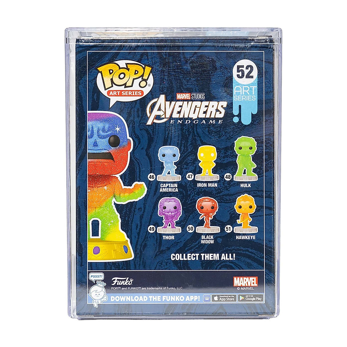 Funko Marvel Infinity Saga Thanos Art Series Pop! Vinyl Figure with Premium Pop! Protector Entertainment Earth Exclusive