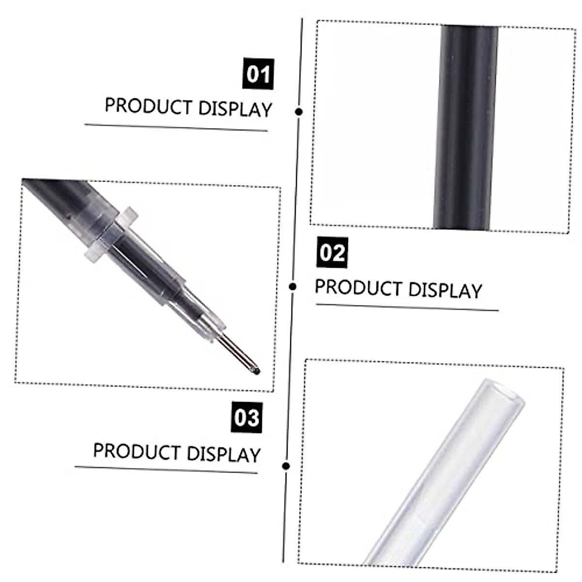 200pcs Refill Black Pens Ballpoint Black Ballpoint Pens Calligraphy Pen Set Party Supplies Writing Pen Refills Metal Refill Ink Refills for Pens Ink Refill Replacements