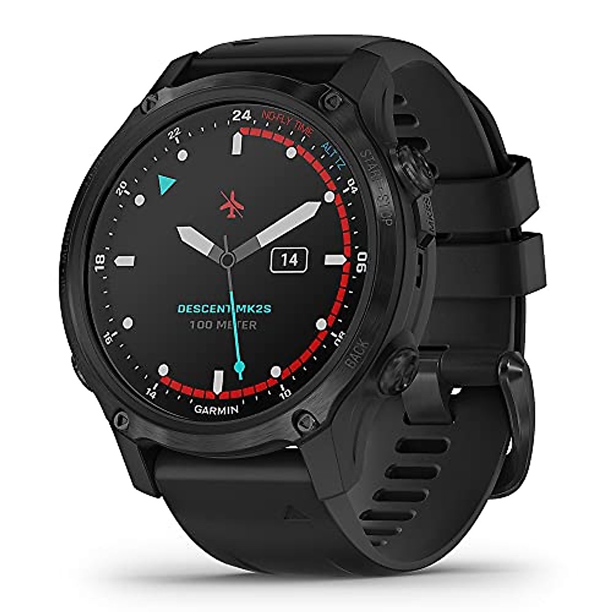 Garmin Descent Mk2S (Carbon Gray DLC/Black) GPS Divers Computer Watch Diver's Bundle | Includes PlayBetter Dry Bag Set | Wrist-Based HR, 6 Dive Modes, ABC Sensors | Diving Smartwatch | 010-02403-06