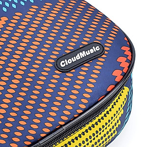 CLOUDMUSIC Ukulele Case Gig Bag Padded Backpack For Tenor 26" Inch(Tenor,Hawaii Blue)