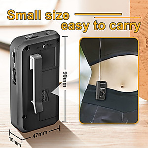 LEOTEC Small Pocket Radios, Battery Operated AM FM Radio, DBS Function Great Reception for Indoor, Outdoor & Emergency Use,Portable Transistor Radio with Earphone